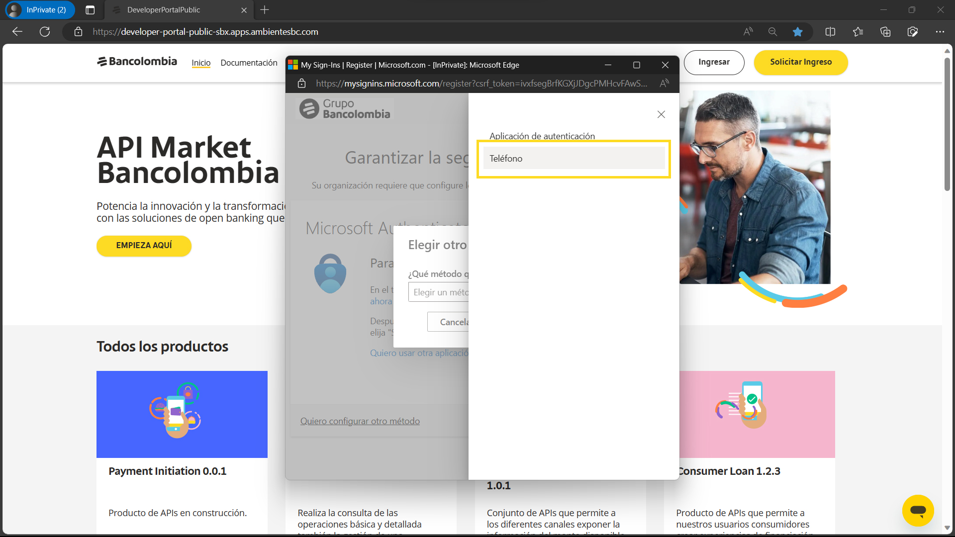 ¿Cómo solicito el ingreso a Sandbox? – Centro de Ayuda APIs Bancolombia