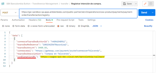 Funcionalidad Callback – Centro de Ayuda APIs Bancolombia